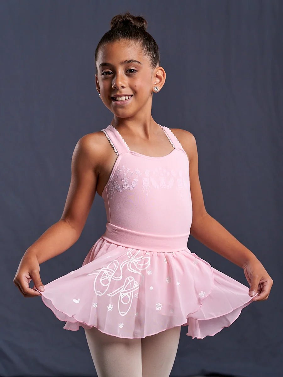 PRIMA SOFT BALLET SHOE EMBOSSED SKIRT – Fanci Footworks